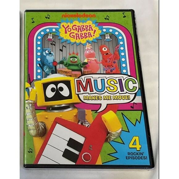 Media | Nick Jr New Sealed Yo Gabba Gabba Music Makes Me Move Dvd ...